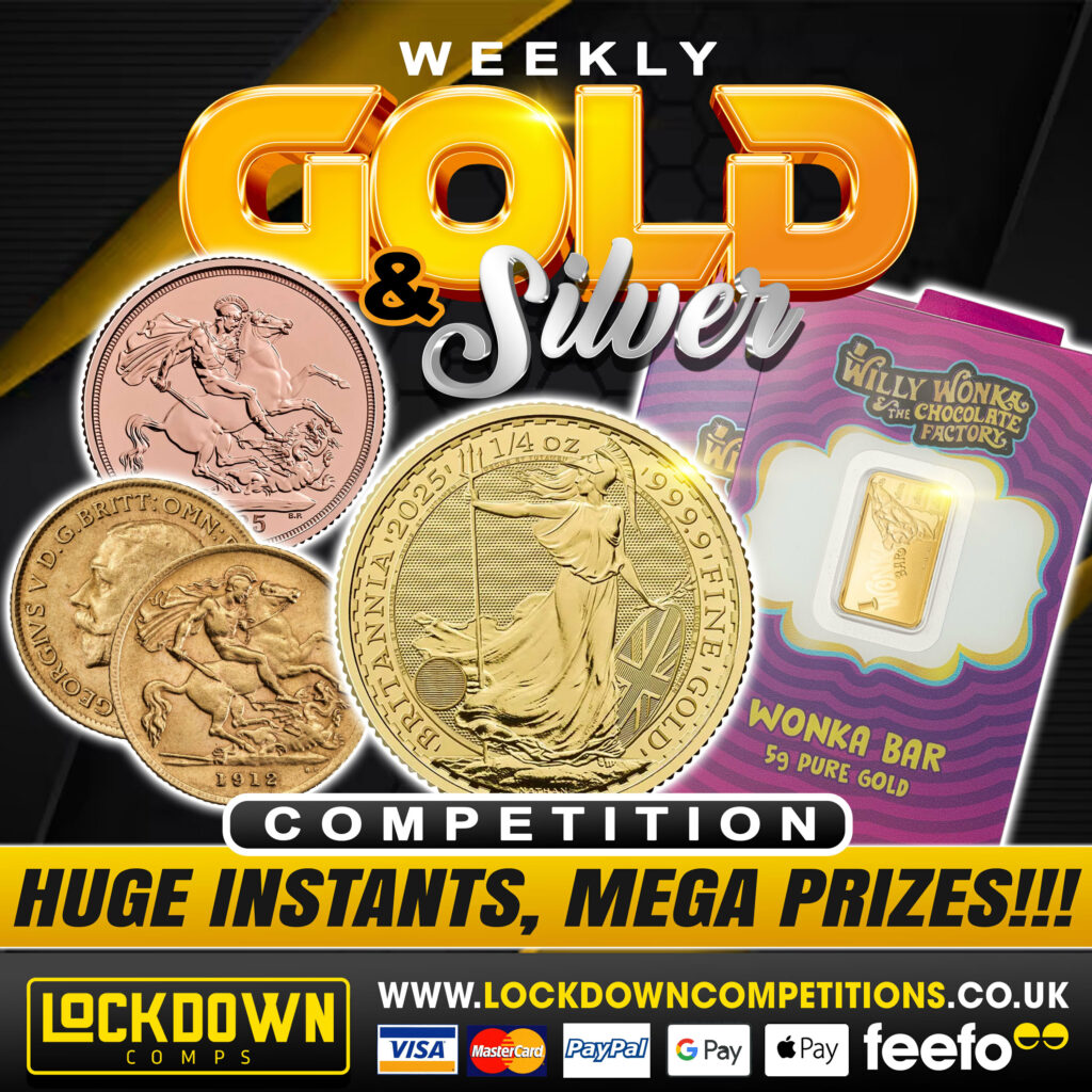 Amazing Gold and Silver Bullion Instant Win Competition